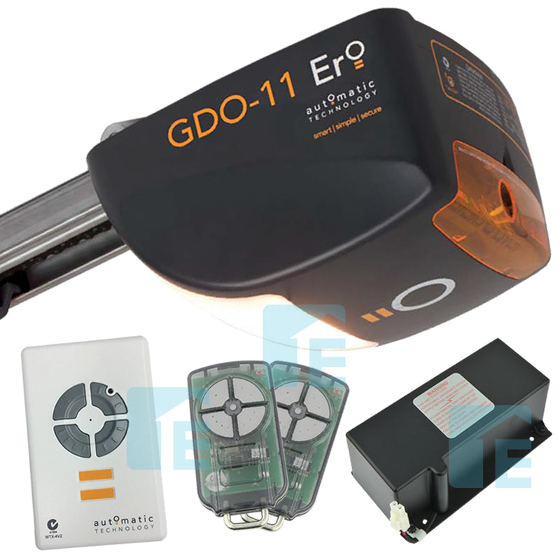 ATA GDO-11 Ero With Steel Belt C-Rail + Battery Back Up – eGarage Systems